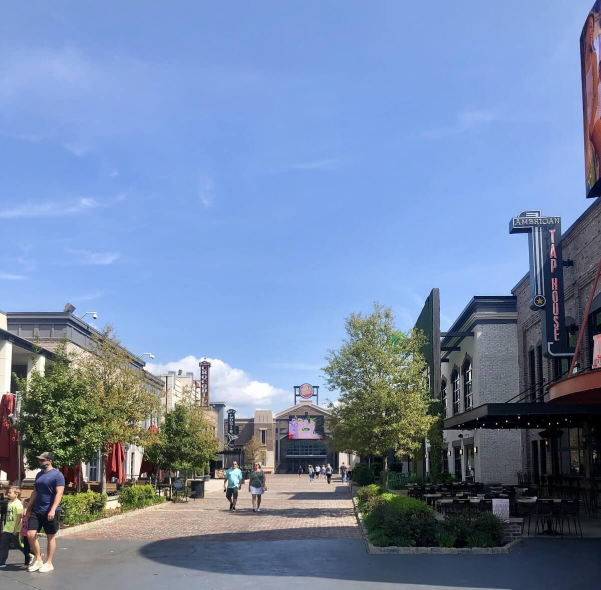 A Bird's Eye View of Broadway at the Beach