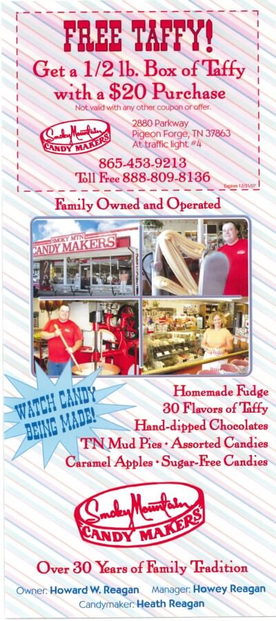 Smoky Mountain Candy Makers - Old-Fashioned Taffy - Pigeon Forge, TN