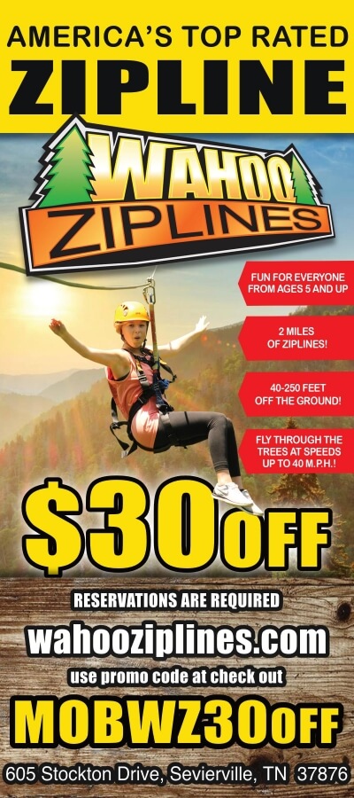 Wahoo Zip Line Sevierville TN - America's Top Rated Zip Line